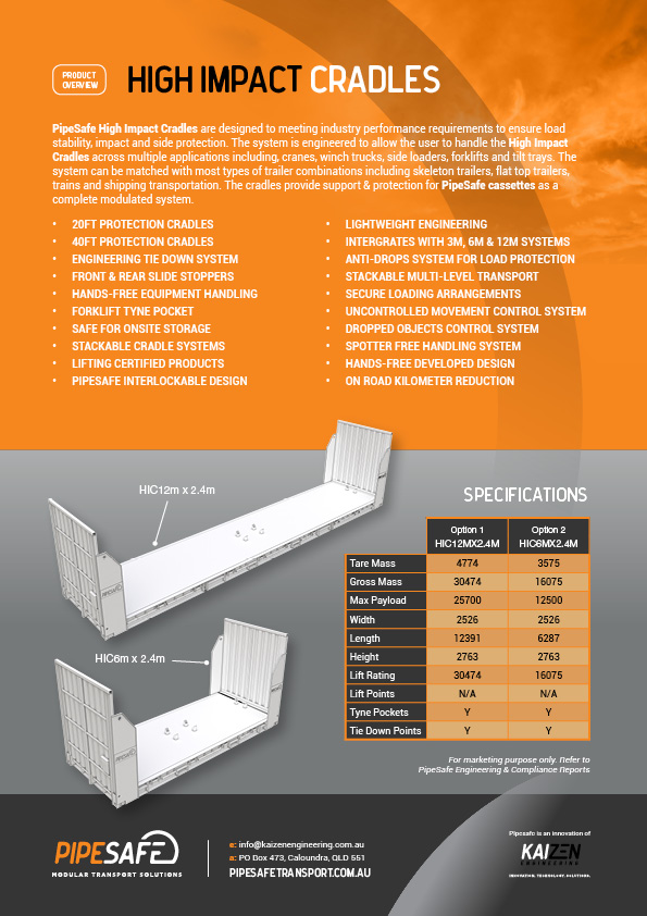 Pipesafe Transport | MODULAR TRANSPORT SOLUTIONS